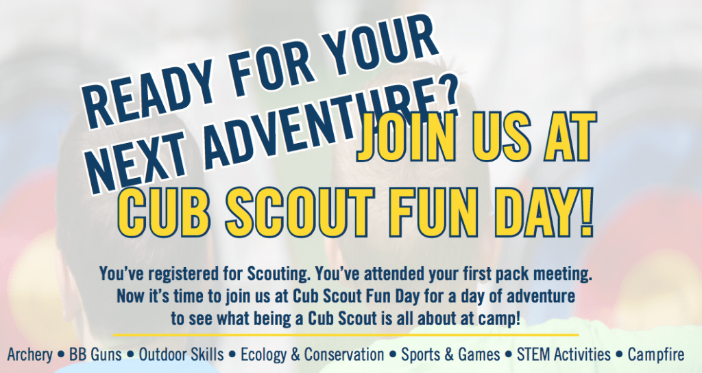 Cub Scout Fun Day Schedule « CAC North Star Unofficial Website